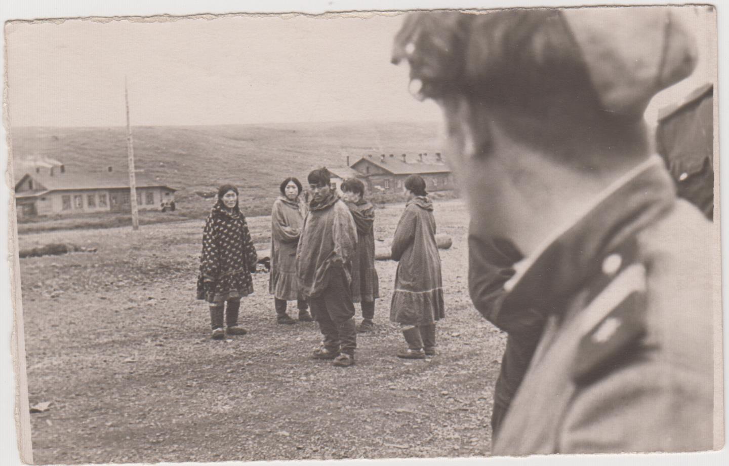abandoned Eskimo village Naukan. Polar hydro-meteorological station Naukan