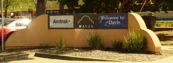Davis, CA, Amtrak Station-Davis Wye Triangle Station + Parking Lot ...