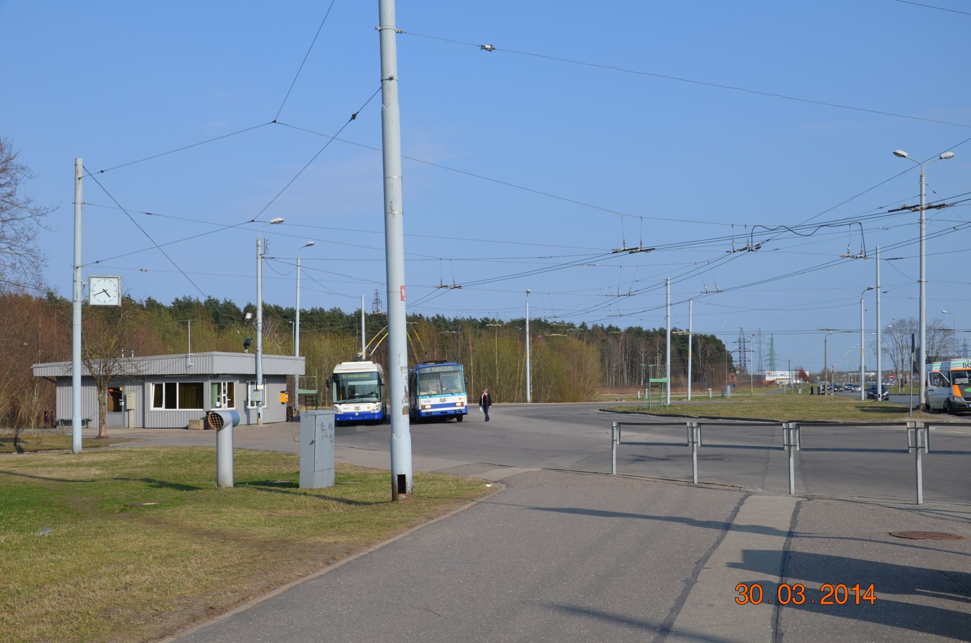 Trolleybus routes 17 and 23 terminus - Riga