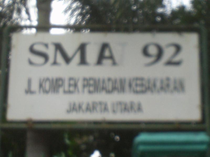 SMA Negeri 92 Jakarta - Jakarta