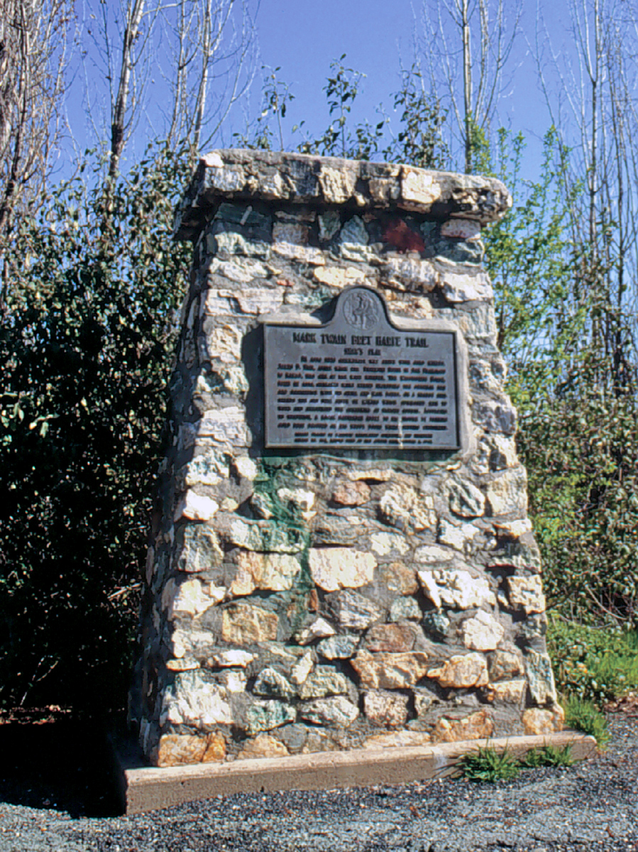 Shaws Flat and Miners Bell Historical Landmark markers