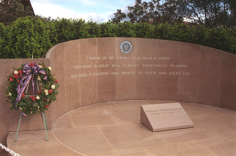 President Ronald Reagan's grave