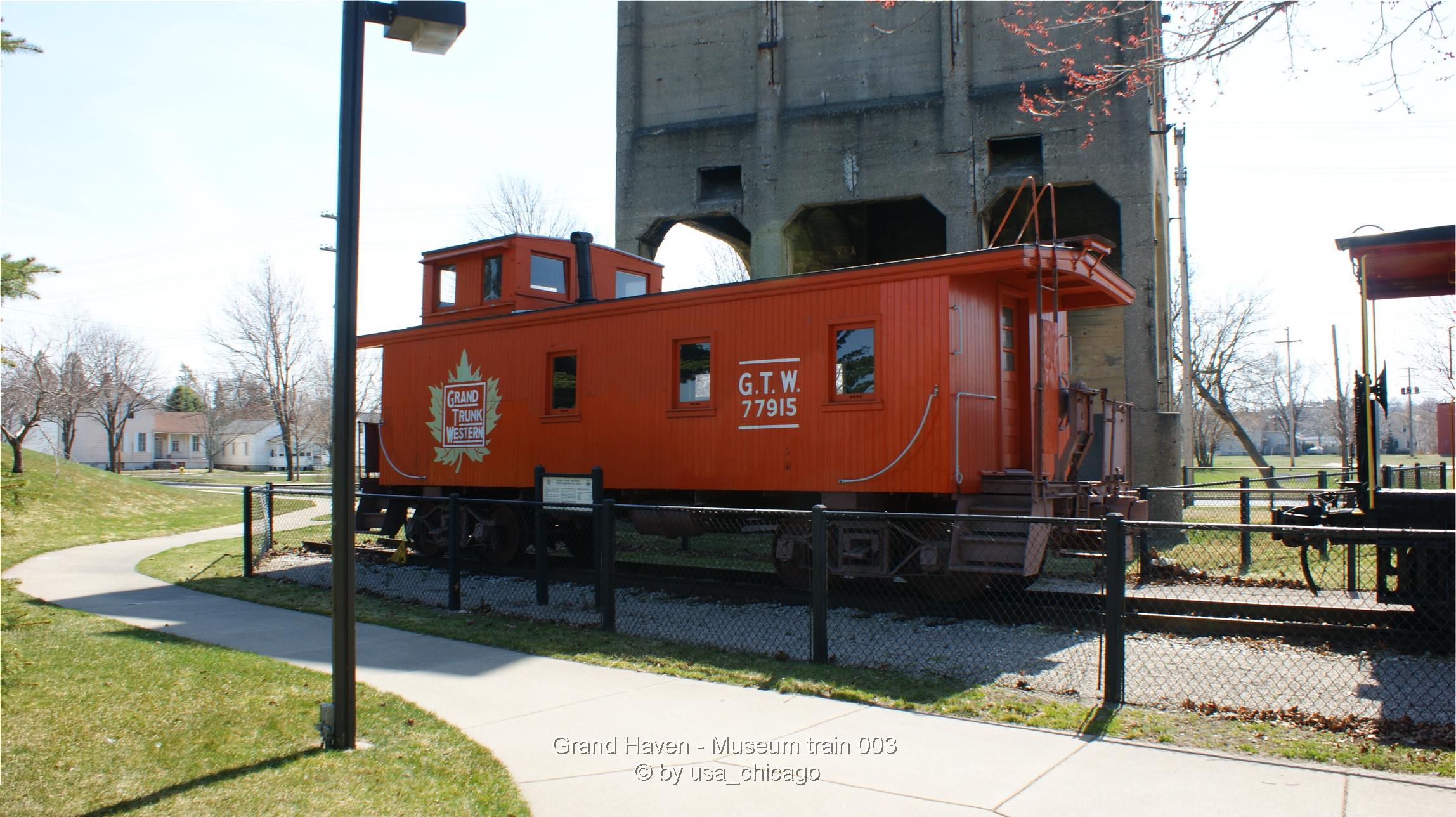 Pere Marquette 1223 - static locomotive display - Grand Haven, Michigan