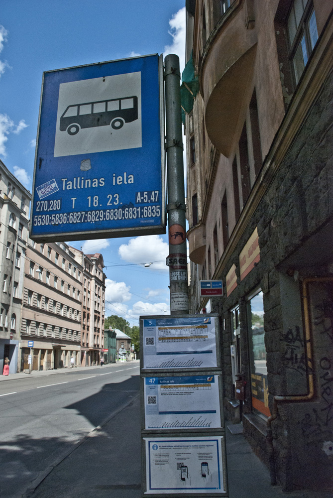 Bus/ Trolleybus stop "Tallinas iela" - Riga