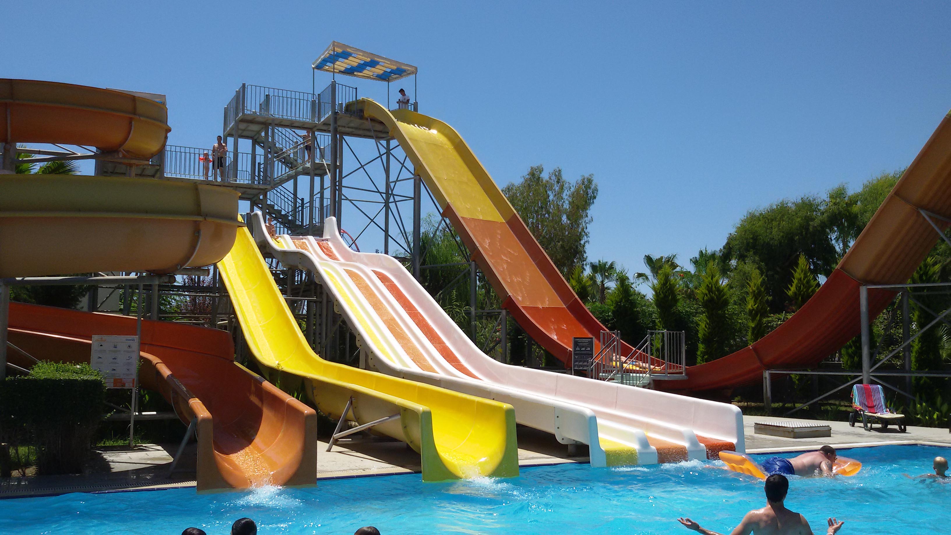 Water slides