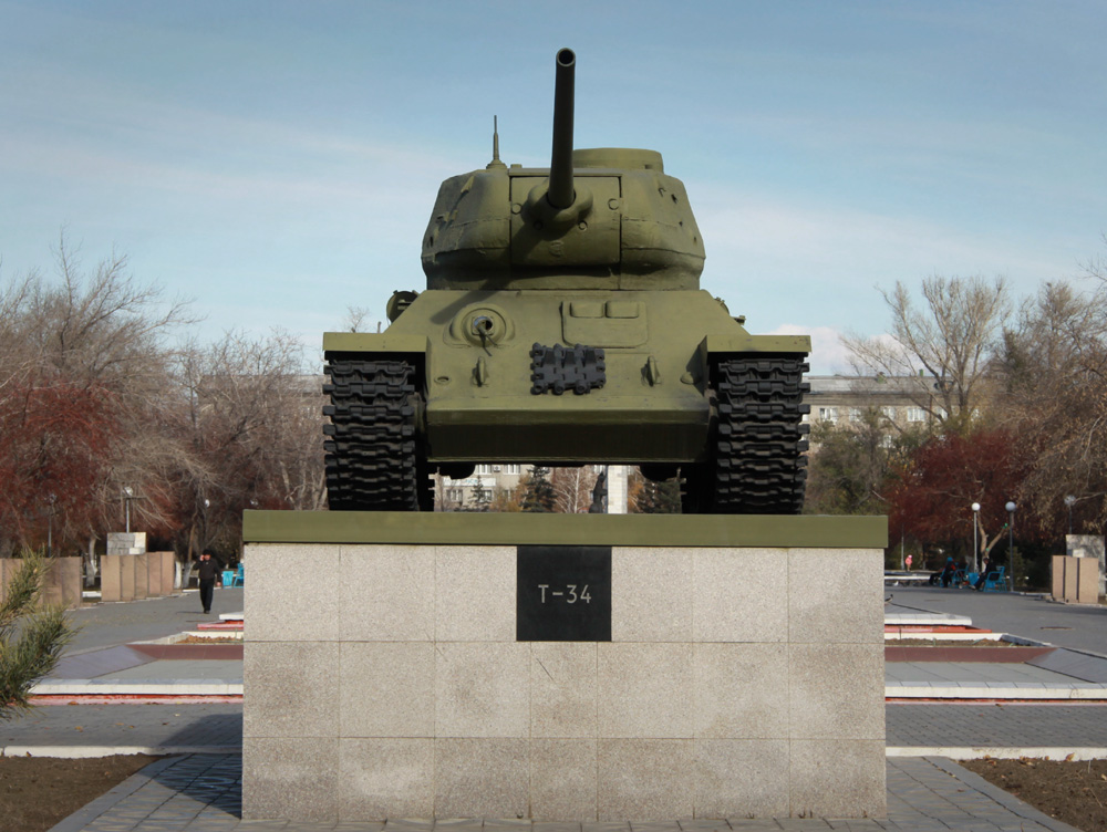 T-34-85 - Semey | monument, tank on display