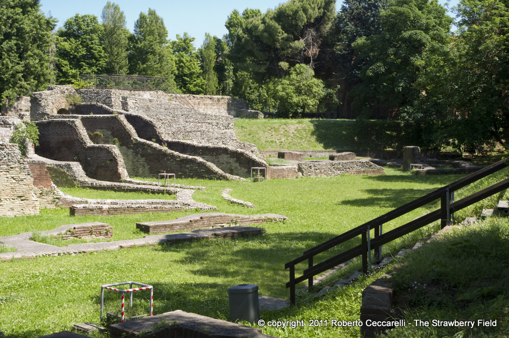 Built over remains of the amphitheatre of Ariminum - Rimini