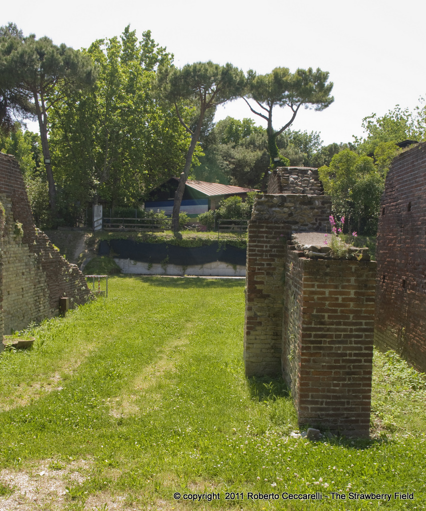 Built over remains of the amphitheatre of Ariminum - Rimini