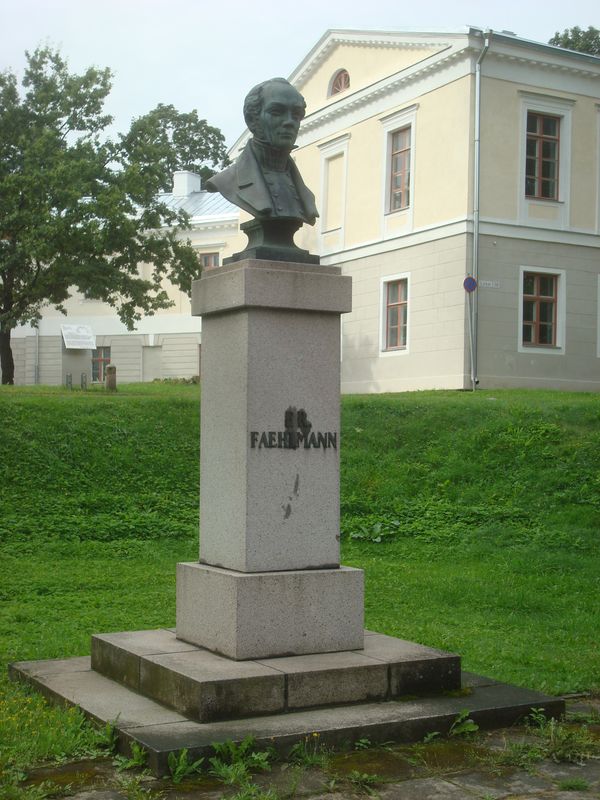 Monument to co-founder of the Learned Estonian Society at University of ...