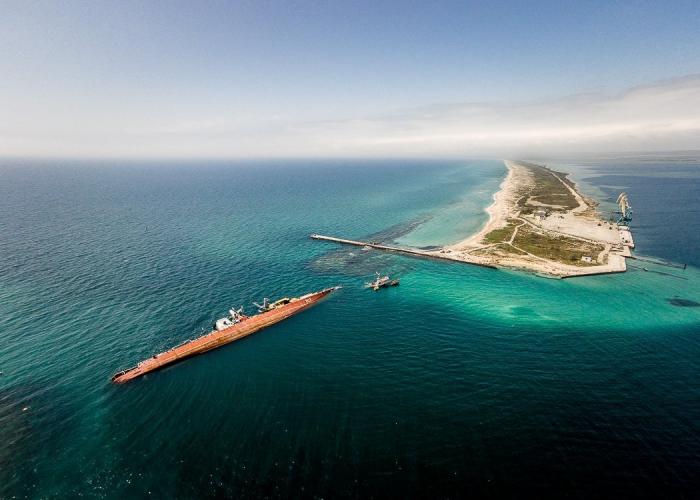 Blockship Wreck of former RFS Ochakov