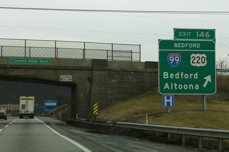 Pennsylvania Turnpike (Interstate 70/76) Exit 146 - Bedford