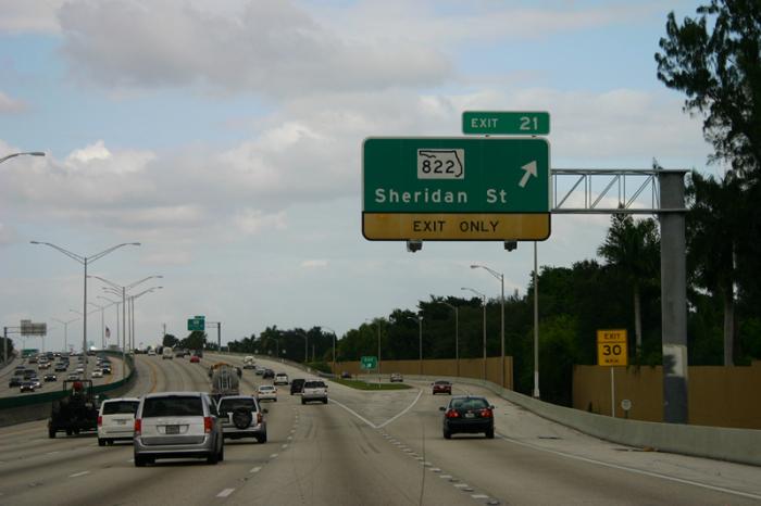 Interstate 95 Interchange 21: State Road 822 - Hollywood, Florida