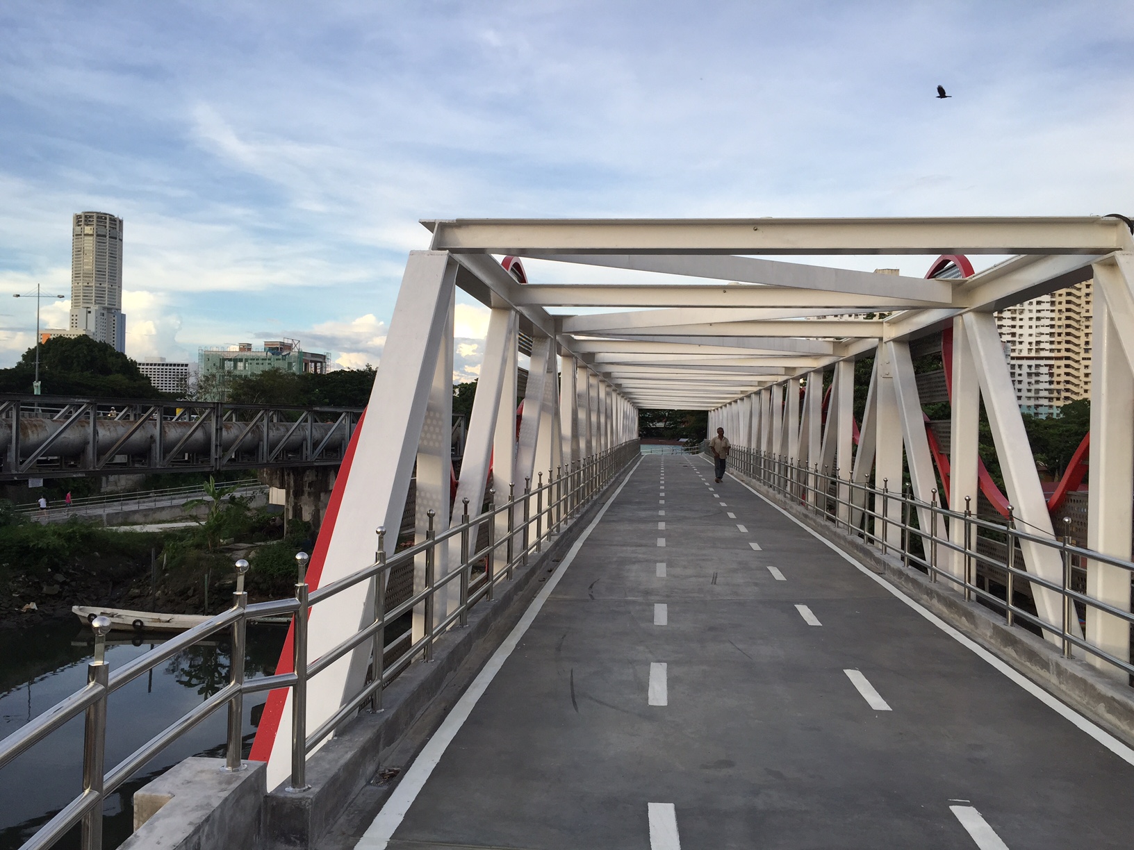 Bicycle Bridge Across Sungai Pinang River - George Town