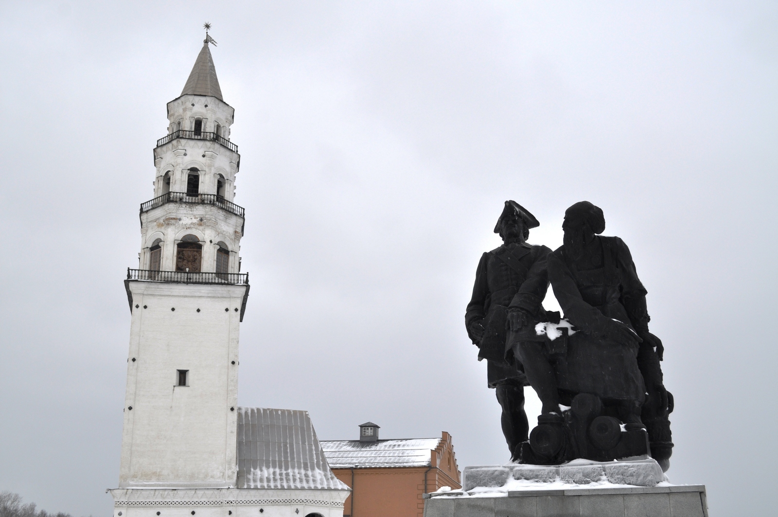 Monument to Peter the Great and founder of the Demidov industrial ...
