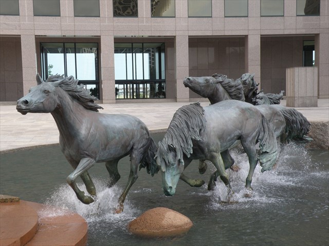 The Mustangs of Las Colinas - Irving, Texas