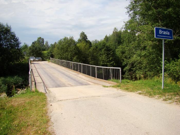 Road bridge across Brasla River - Plācis