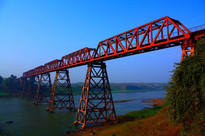 Railway Bridge 1863 Over Maa Narmada River