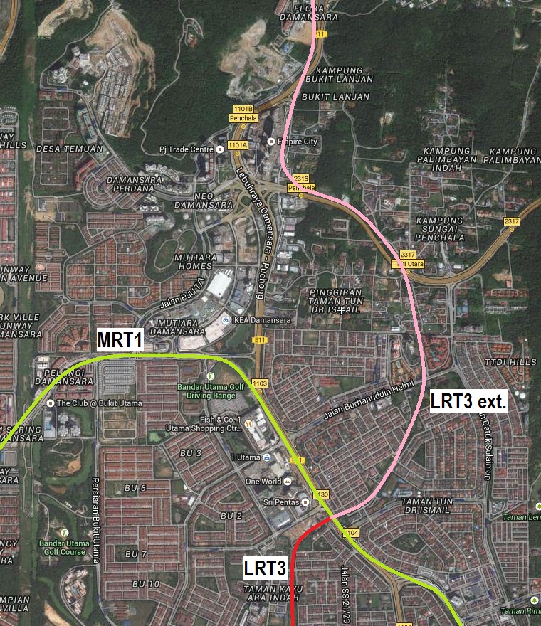 Klang Valley LRT Line 3 (Shah Alam Line) | Length: 36km | 25 stations ...