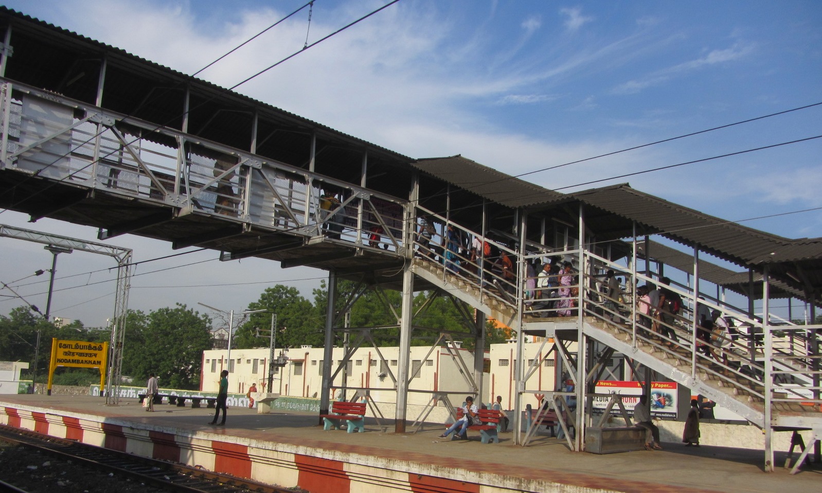 Railway station staircase - Pedestrian Bridge - Chennai