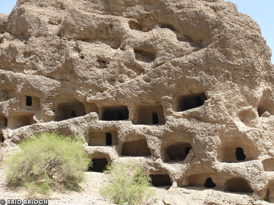Cave city of Gondrani, Lasbela district, Balochistan.