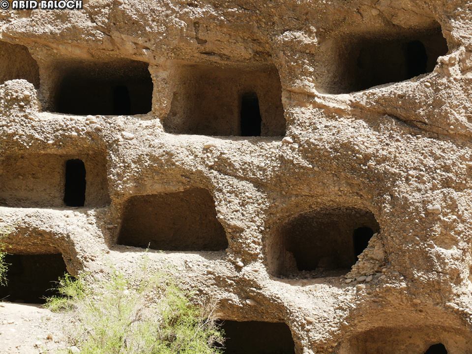 Cave city of Gondrani, Lasbela district, Balochistan.