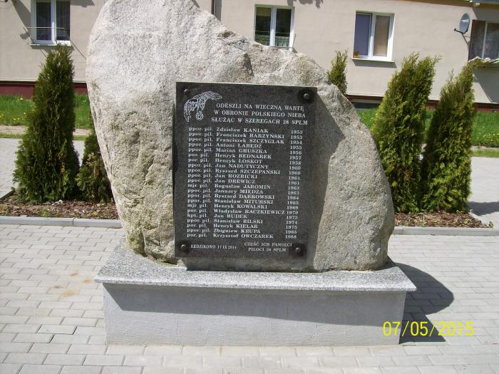 Tablica pamiątkowa - Redzikowo