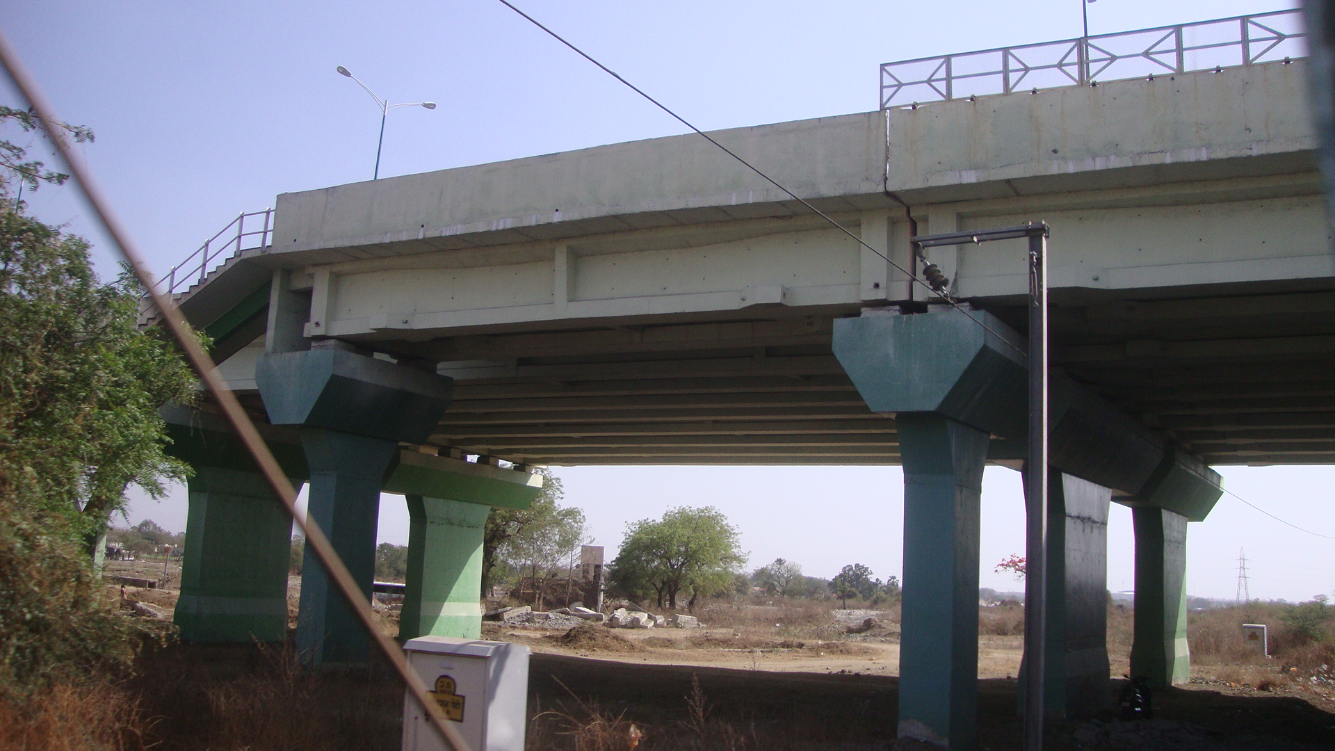 Highway Flyover Bridge at Khapri Railway Station