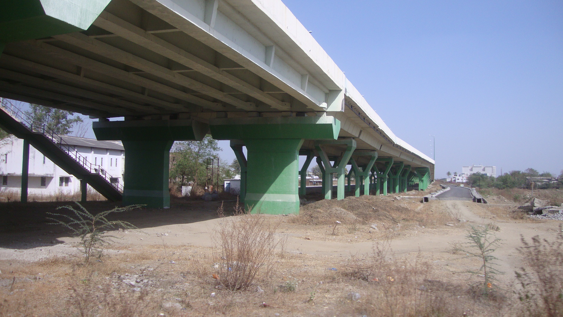 Highway Flyover Bridge at Khapri Railway Station