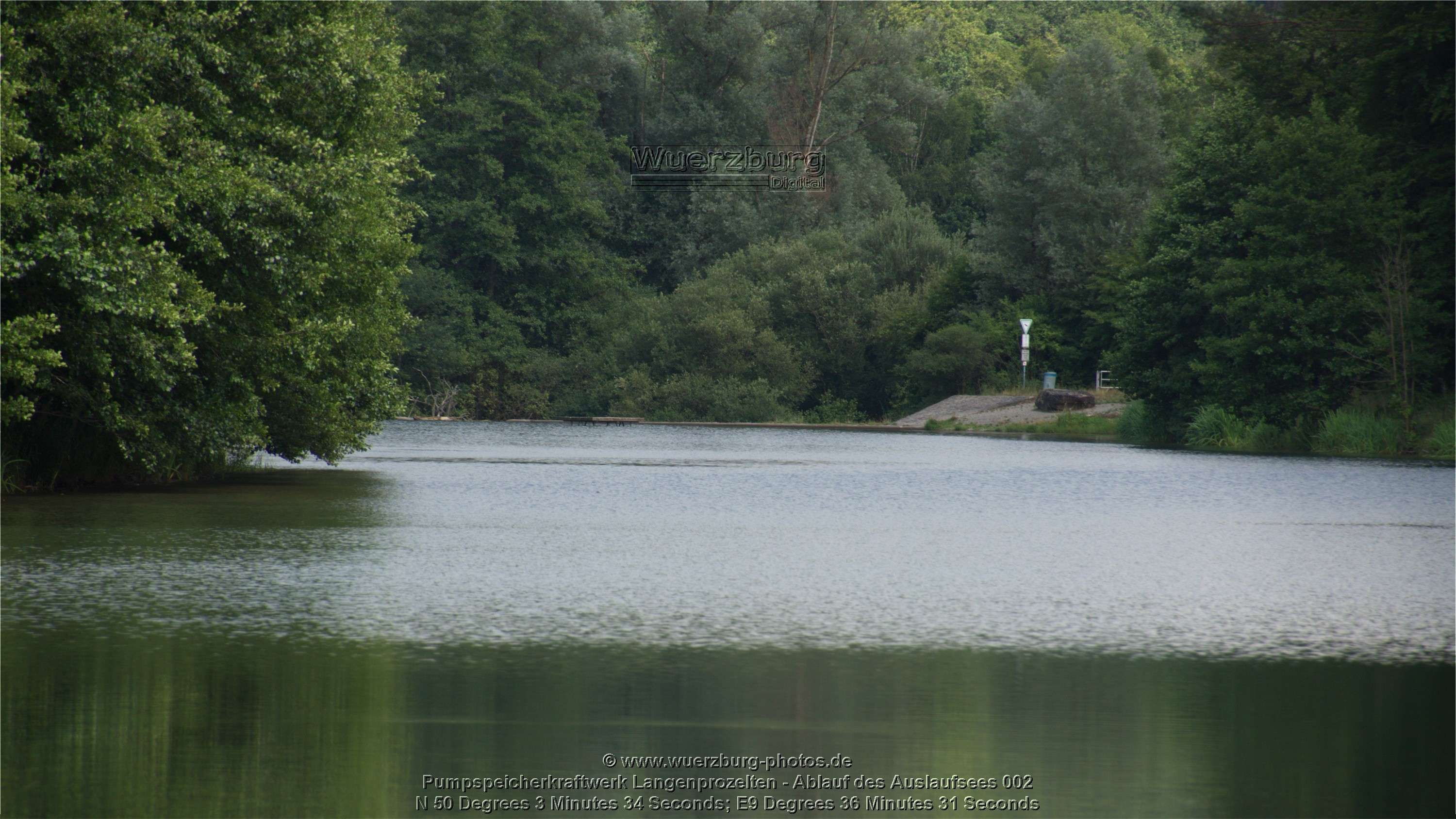 Pumpspeicherwerk Langenprozelten - Auslaufsee, auch Sindersbachsee
