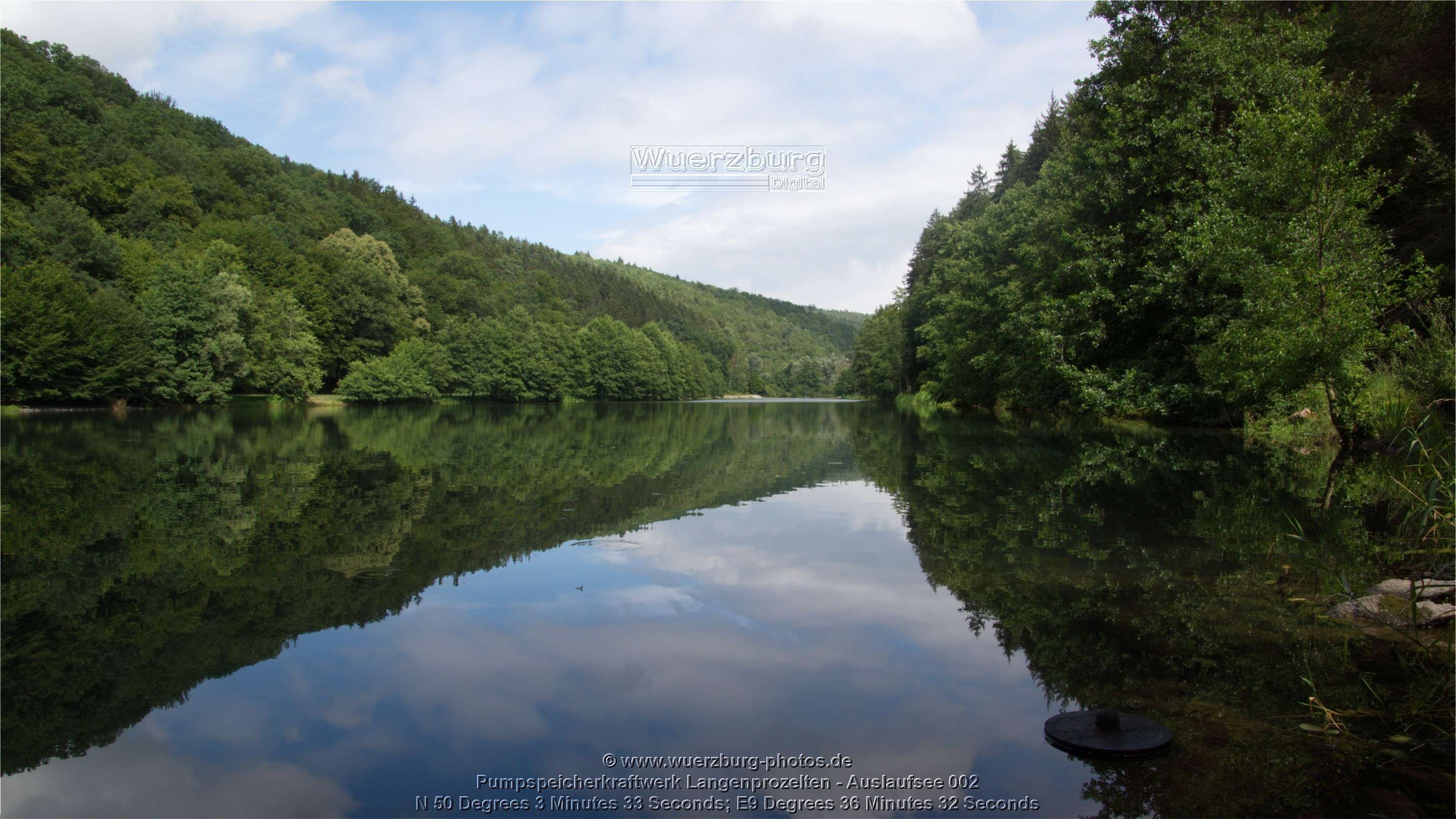 Pumpspeicherwerk Langenprozelten - Auslaufsee, auch Sindersbachsee
