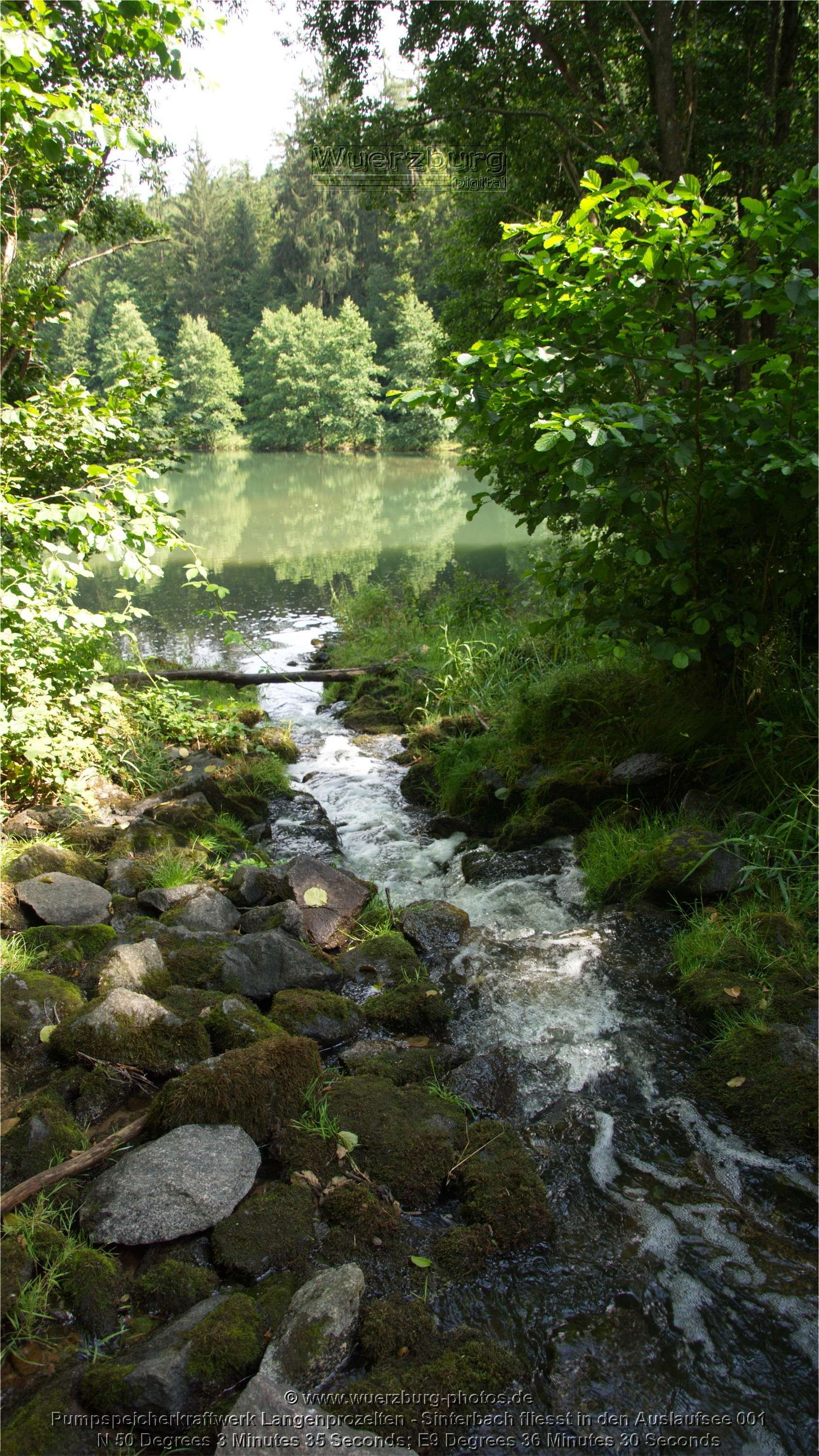 Pumpspeicherwerk Langenprozelten - Auslaufsee, auch Sindersbachsee