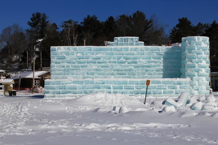 Site of Saranac Lake Winter Ice Festival - Saranac Lake Village, New York