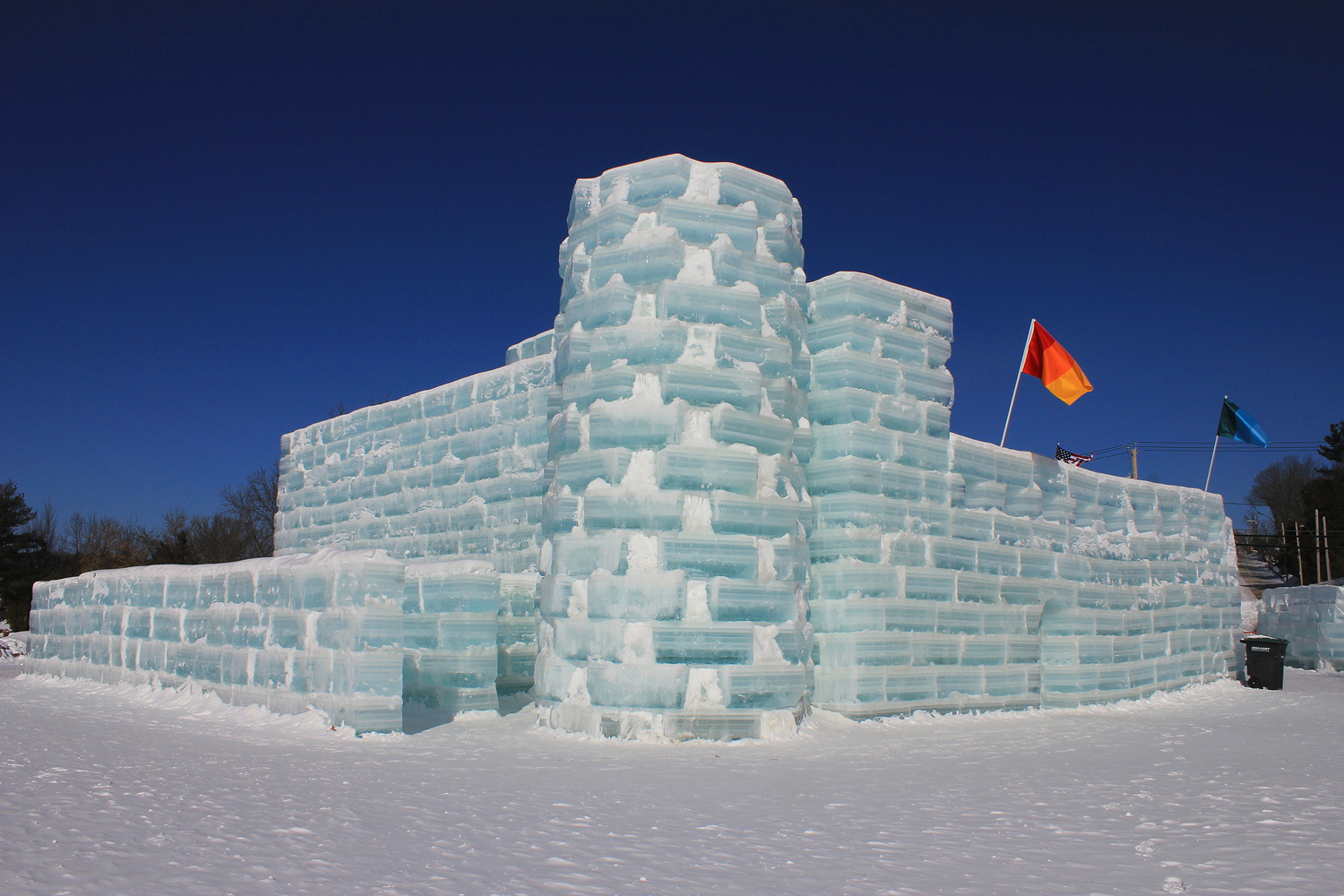 Site of Saranac Lake Winter Ice Festival - Saranac Lake Village, New York
