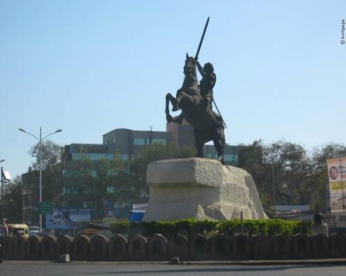 Maharani Tarabai's Statue - Kolhapur