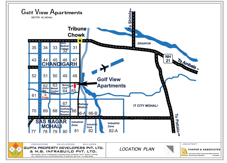 Golf View Apartments Sector 65 Mohali - Sahibzada Ajit Singh Nagar