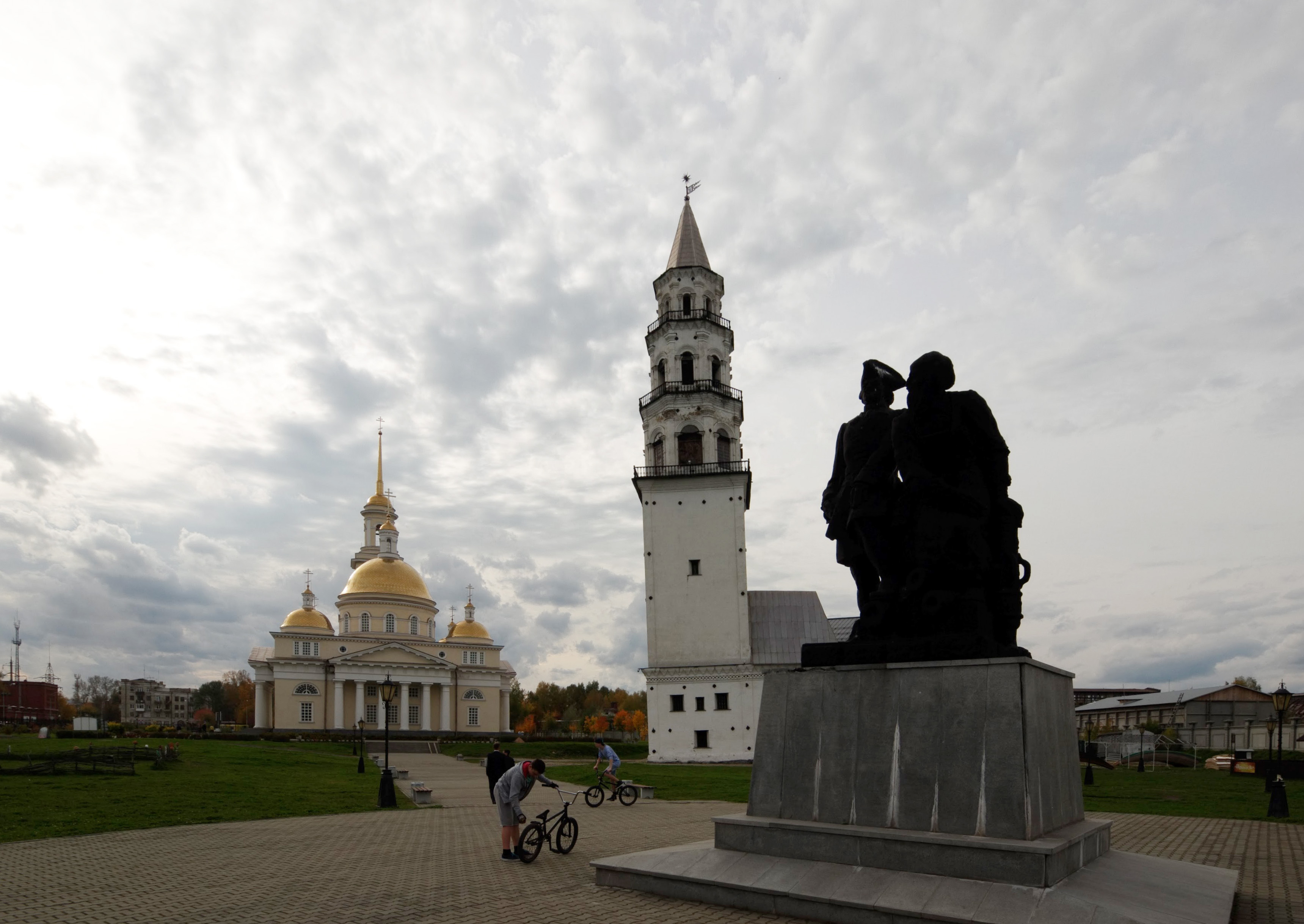 Monument to Peter the Great and founder of the Demidov industrial ...