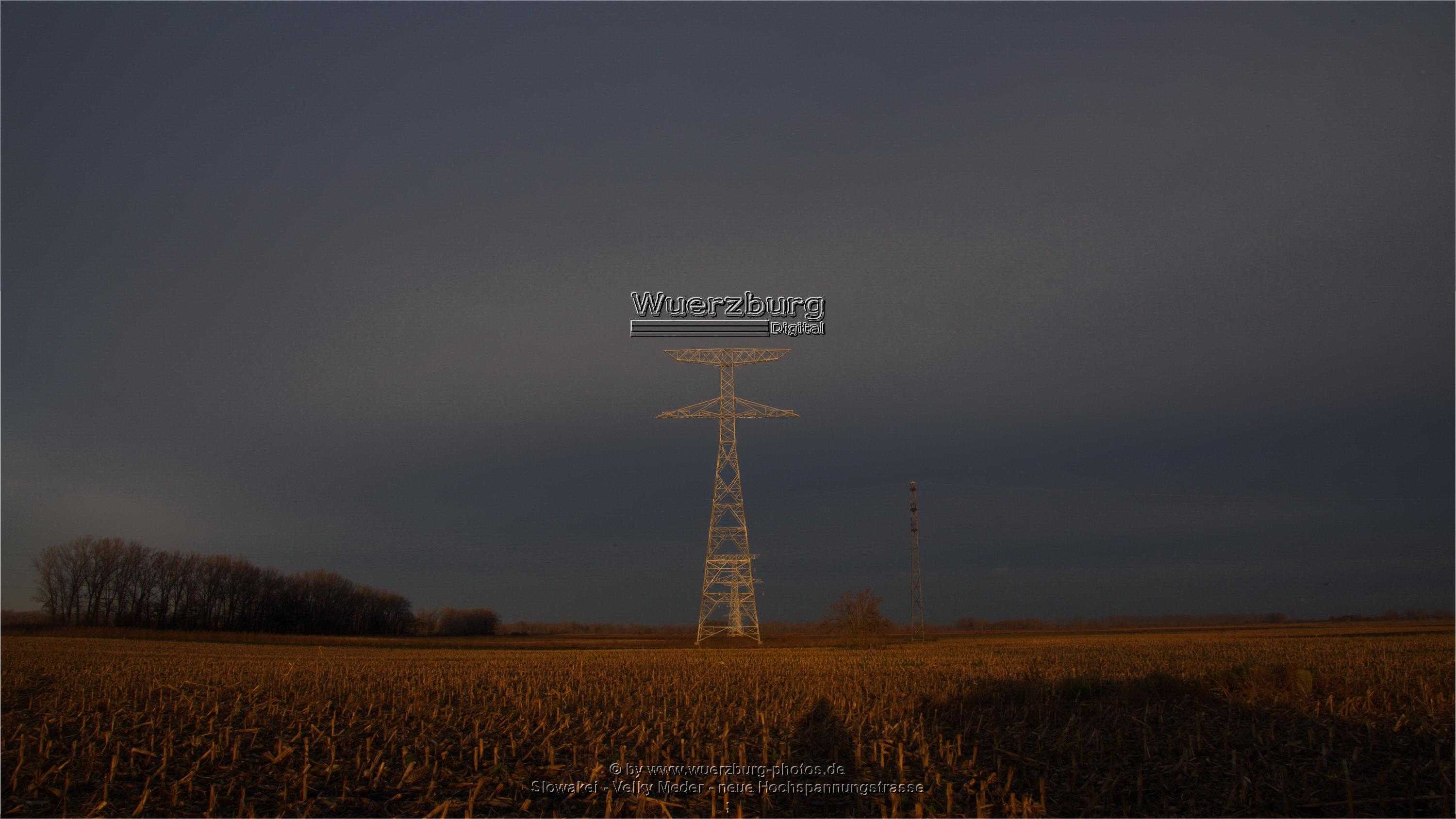 Route for a new high-voltage line