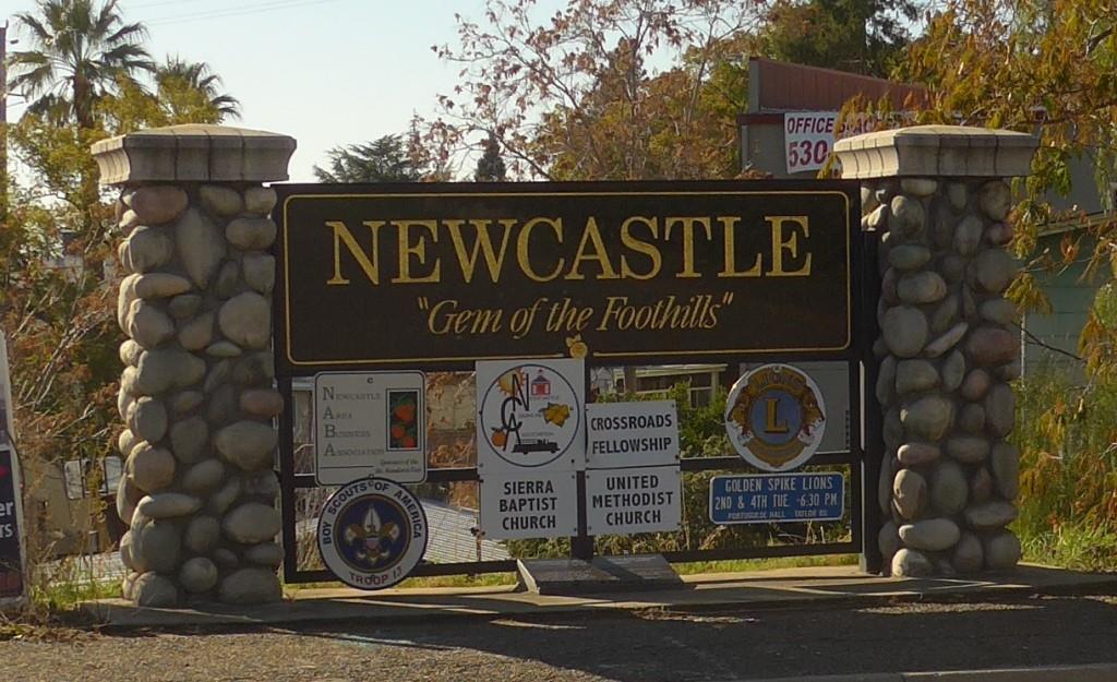 Newcastle Sign - Newcastle, California