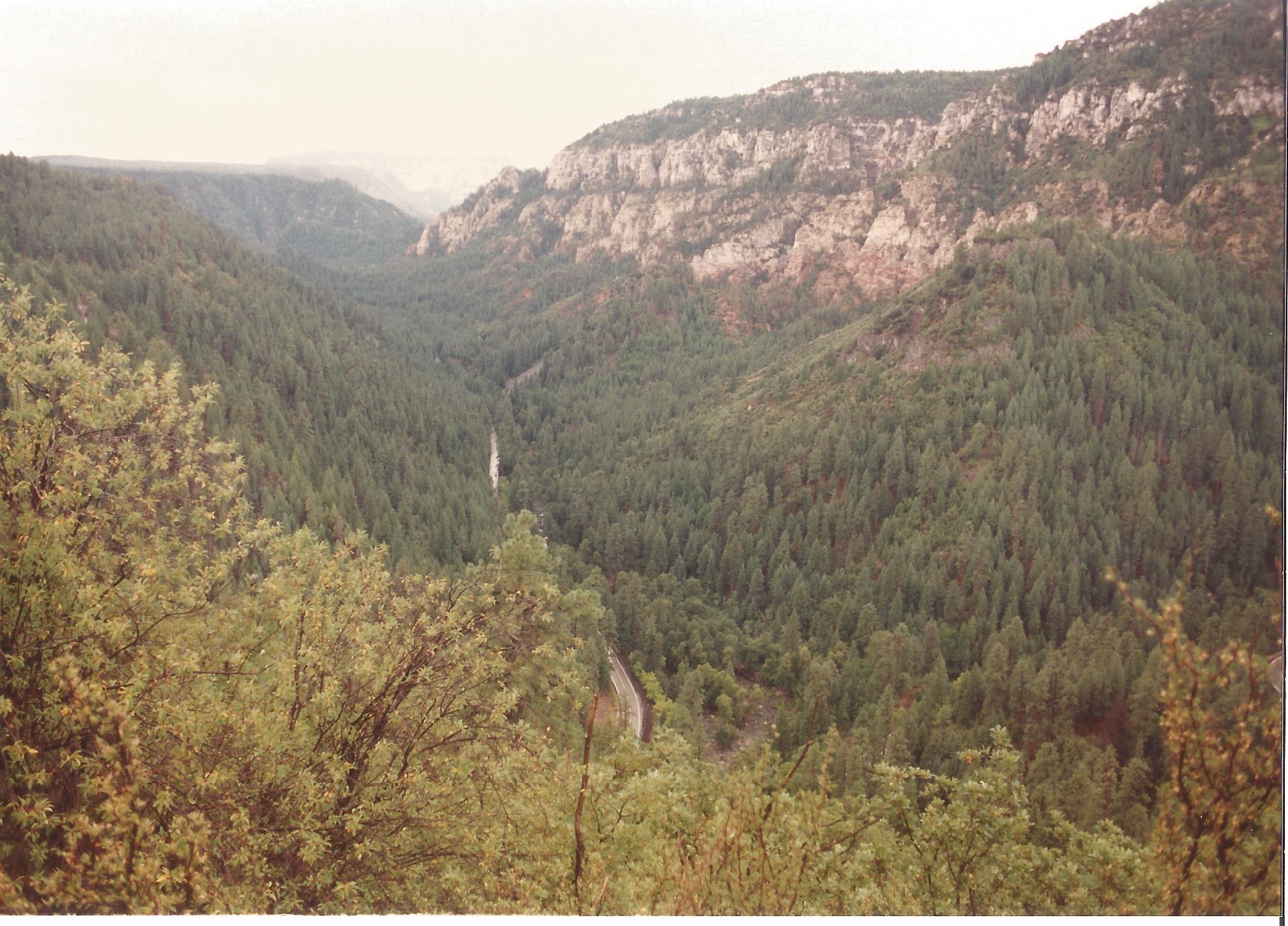 Scenic overlook Oak Creek Canyon