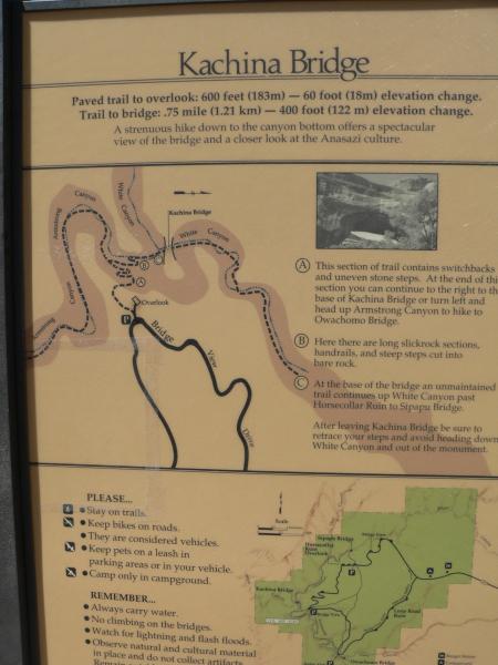 kachina Bridge view point and trailhead