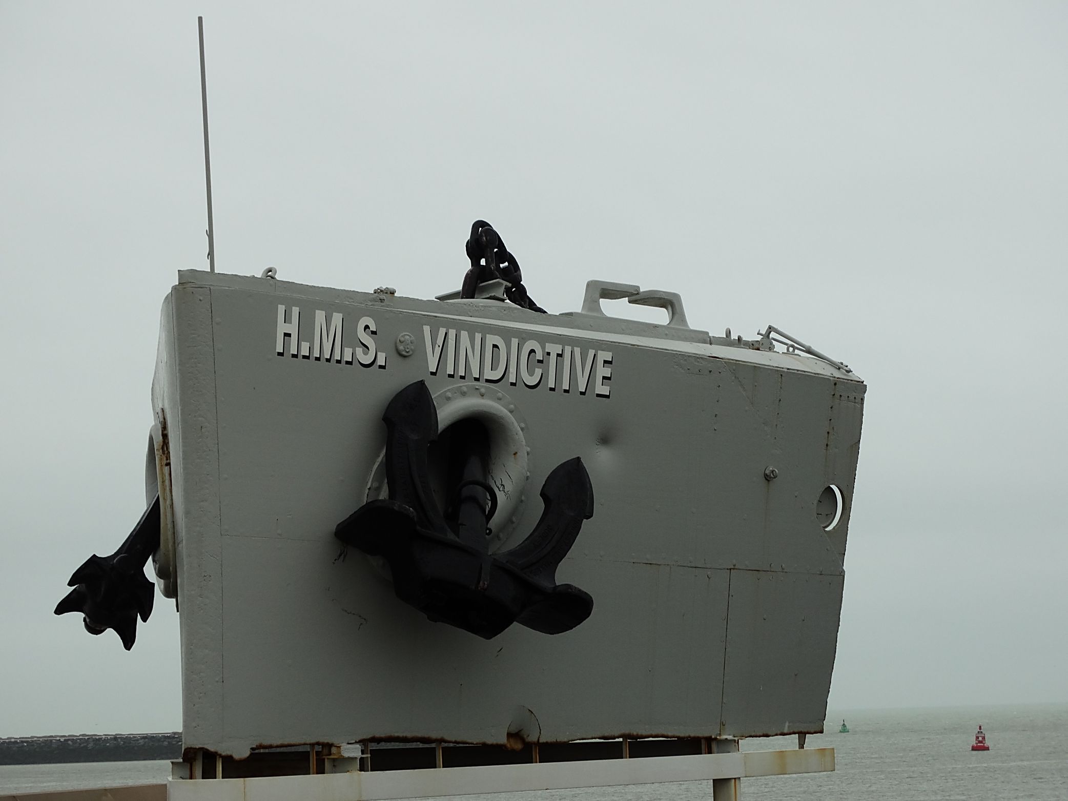 Bow of HMS Vindictive - Ostend