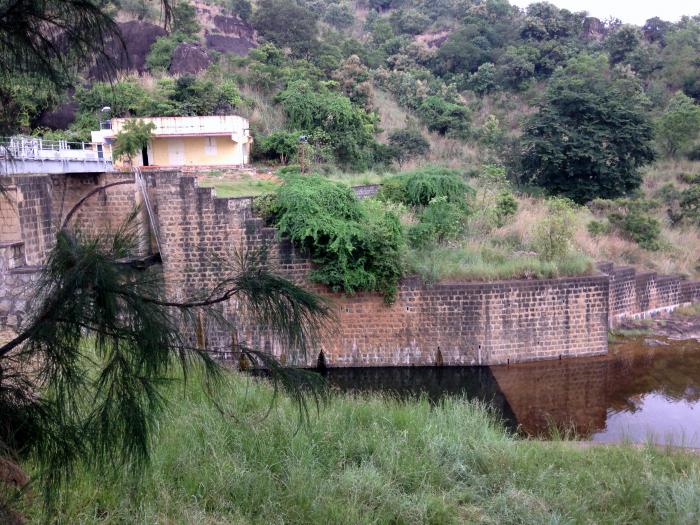 Ramanadhi Dam Two Spillways.