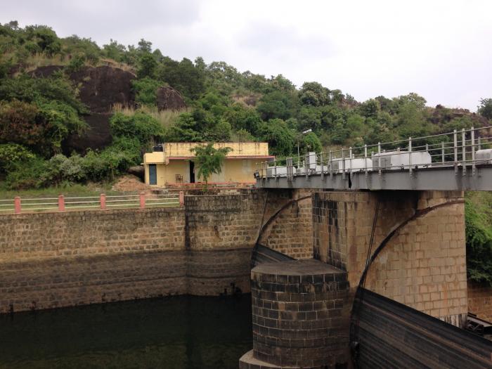 Ramanadhi Dam Two Spillways.