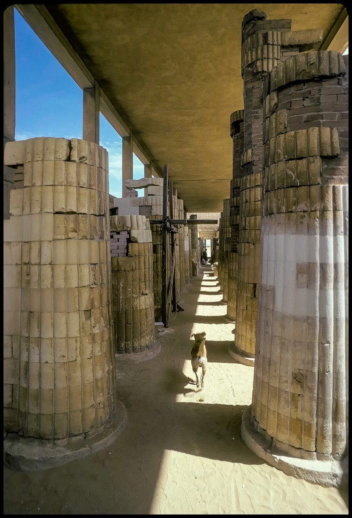 Hypostyle hall at the Pyramid of Zoser