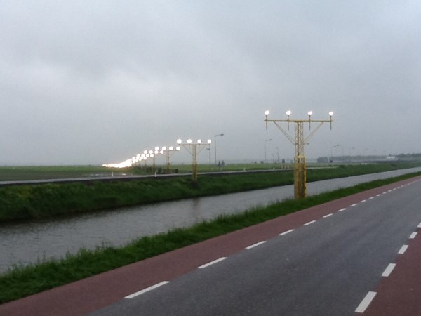 Precision Approach Lighting System Amsterdam Airport Schiphol Runway 18C
