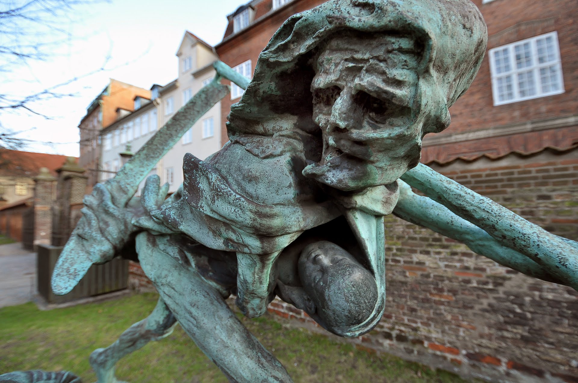 Sculpture of Death kidnapped the baby from the mother - Copenhagen ...