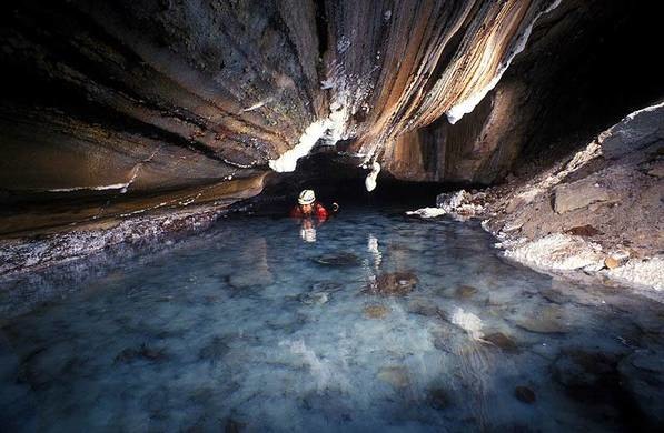Namakdan Salt Cave - Iran , At 6850m it's the world's longest salt cave