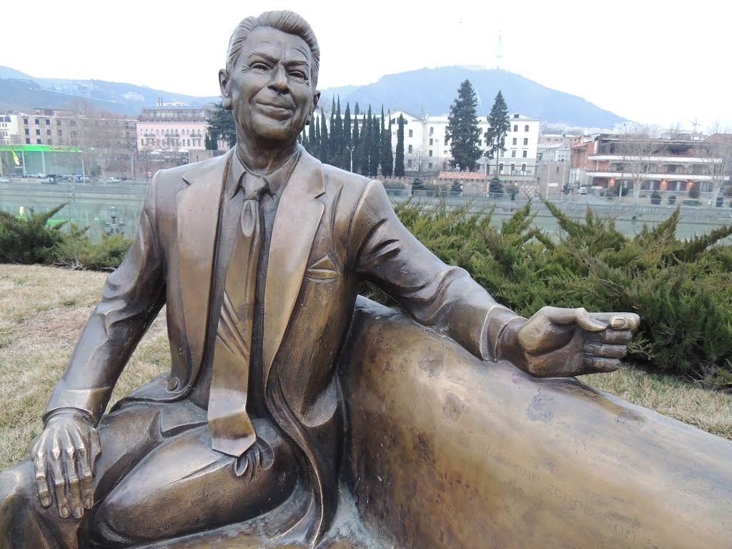 Ronald Reagan Statue - Tbilisi | monument, sculpture, interesting place