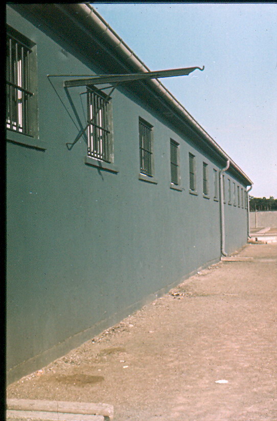 Destroyed part of the prison building