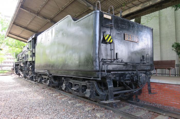 D51-70 Steam Locomotive on display - Tsukuba